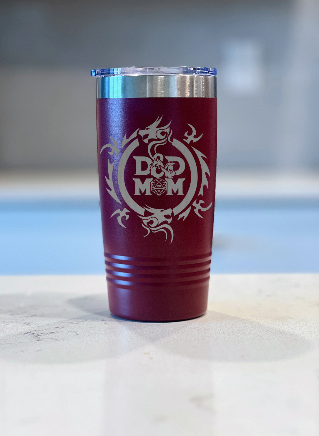 DnD Mom! Engraved DnD Tumbler – Dungeons By Hand